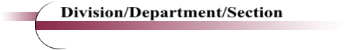 Division/Department/Section